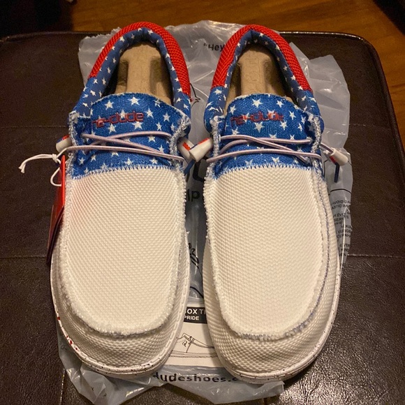 Hey Dude | Shoes | New Mens Hey Dude Wally Sox American Pride New In ...